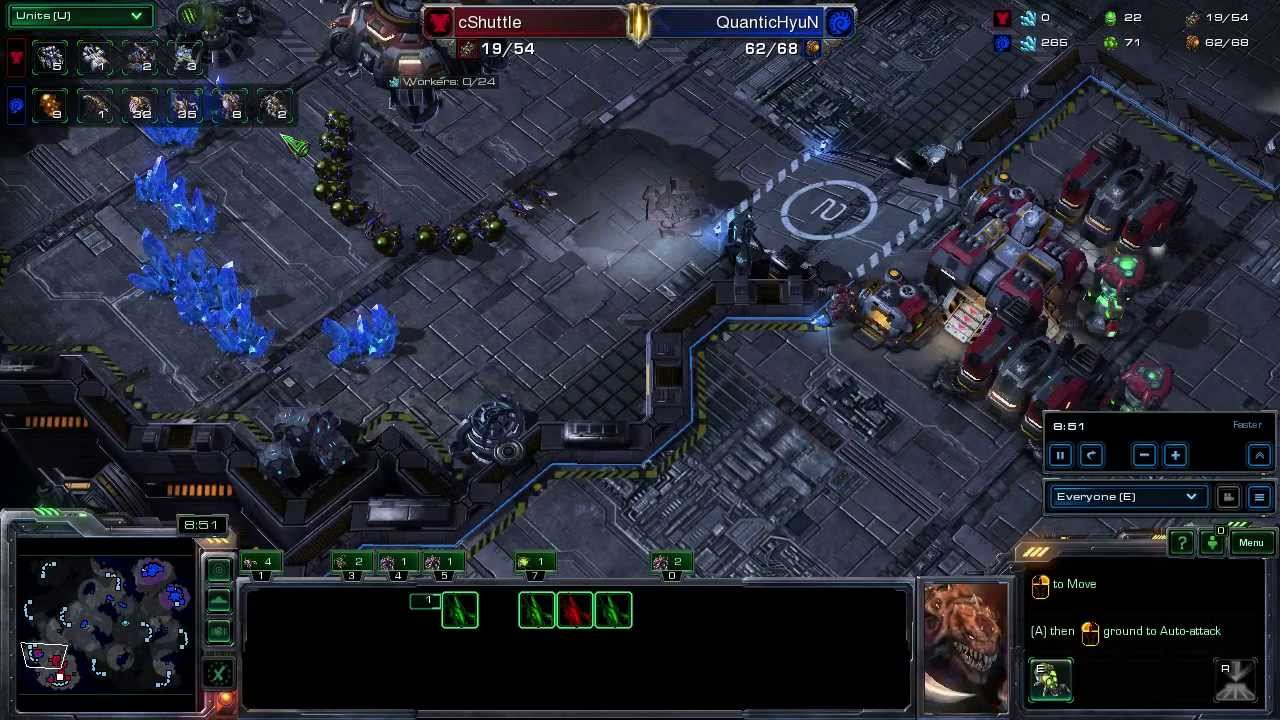 SeKo Starcraft - HOTS SC2 Pro Replays - Hyun v Shuttle Game 2 - GO4SC2 April Finals - YouTube