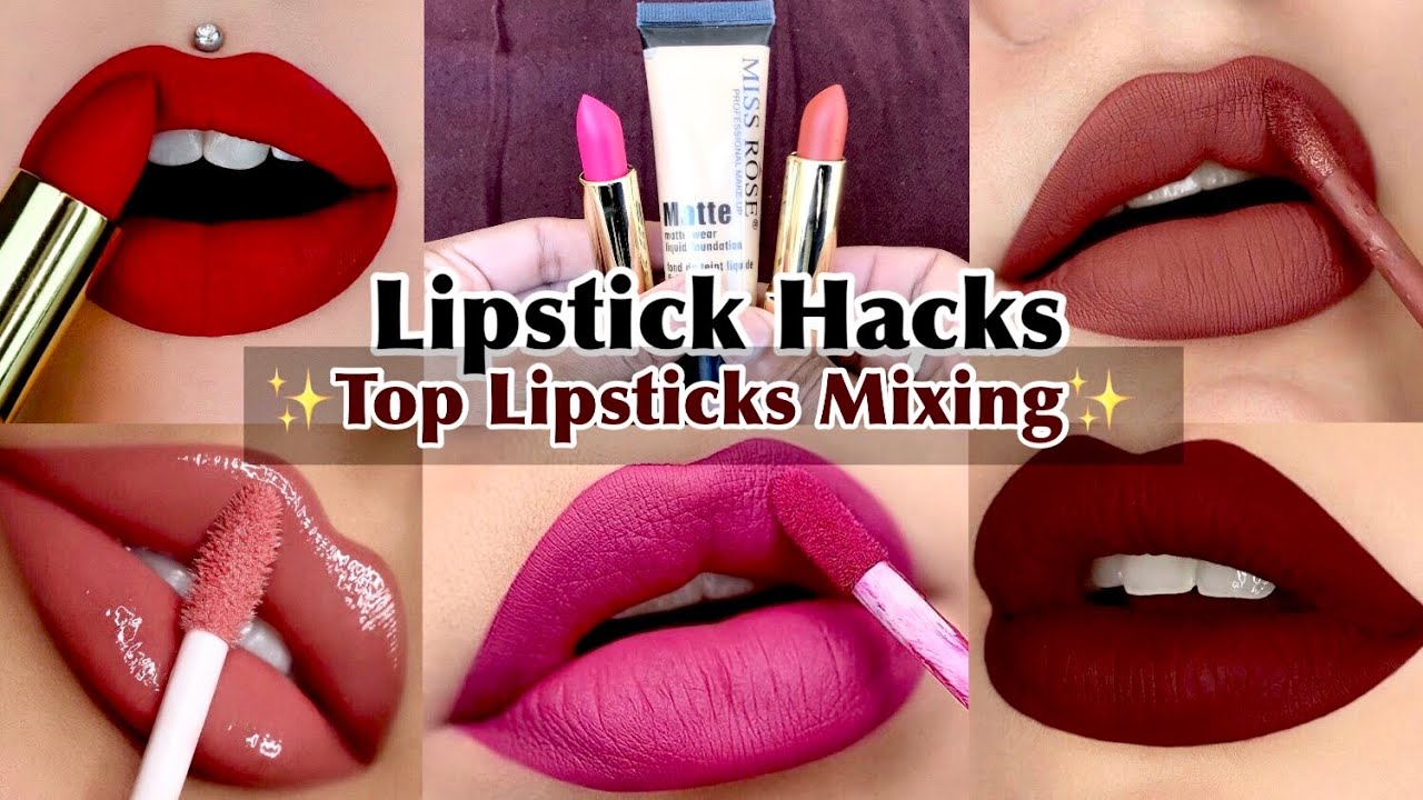 Lipstick Hacks | Top lipsticks Mixing | affordable & fresh Colours ...