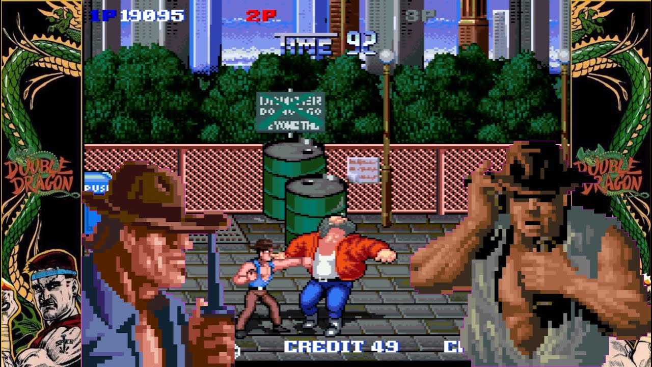 Testing New Character Gen from Growl Arcade Game. Final Double Dragon ...