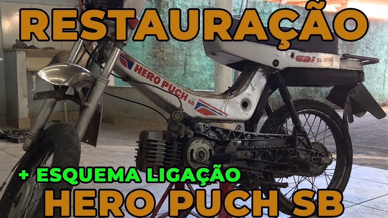 Restauração Hero Puch 50cc + Esquema eletrico - YouTube