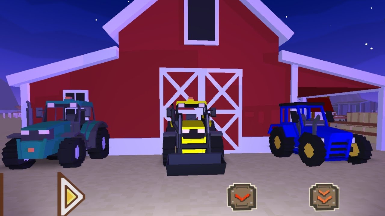 I got my big boys to watch the barn in the night - Blocky Farming and ...