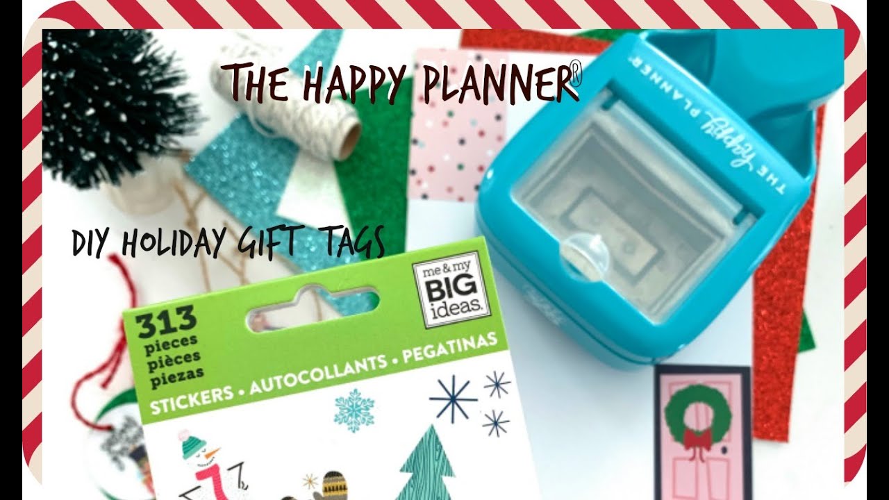 Diy Holiday Gift tags| Using The Happy Planner® Value Pack Stickers ...