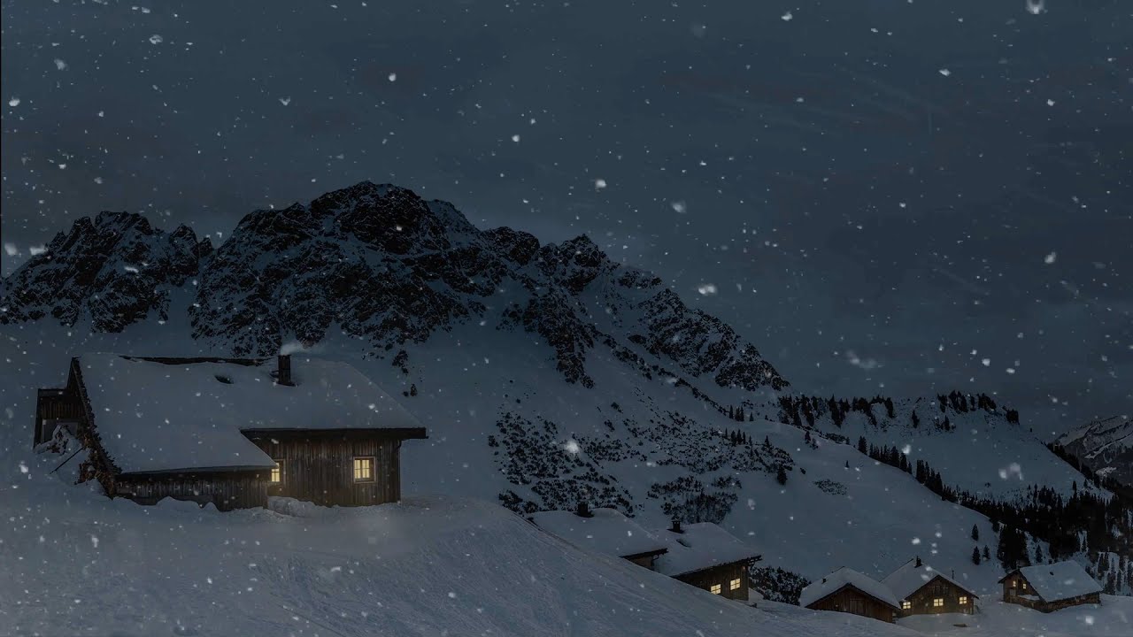 Heavy Snowstorm in the Austrian Alps - YouTube