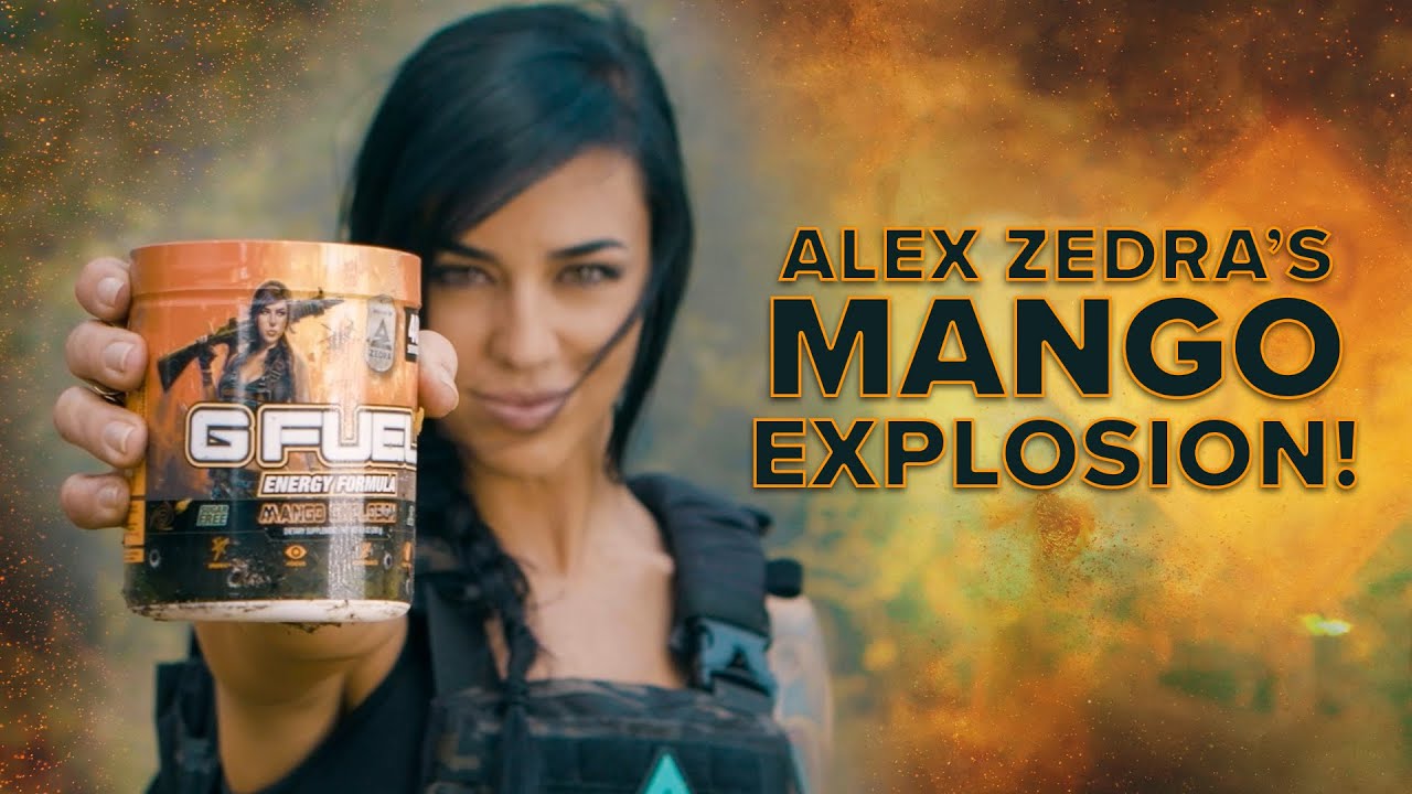Alex Zedra Makes Mangos EXPLODE! | G FUEL Mango Explosion Launch Video ...