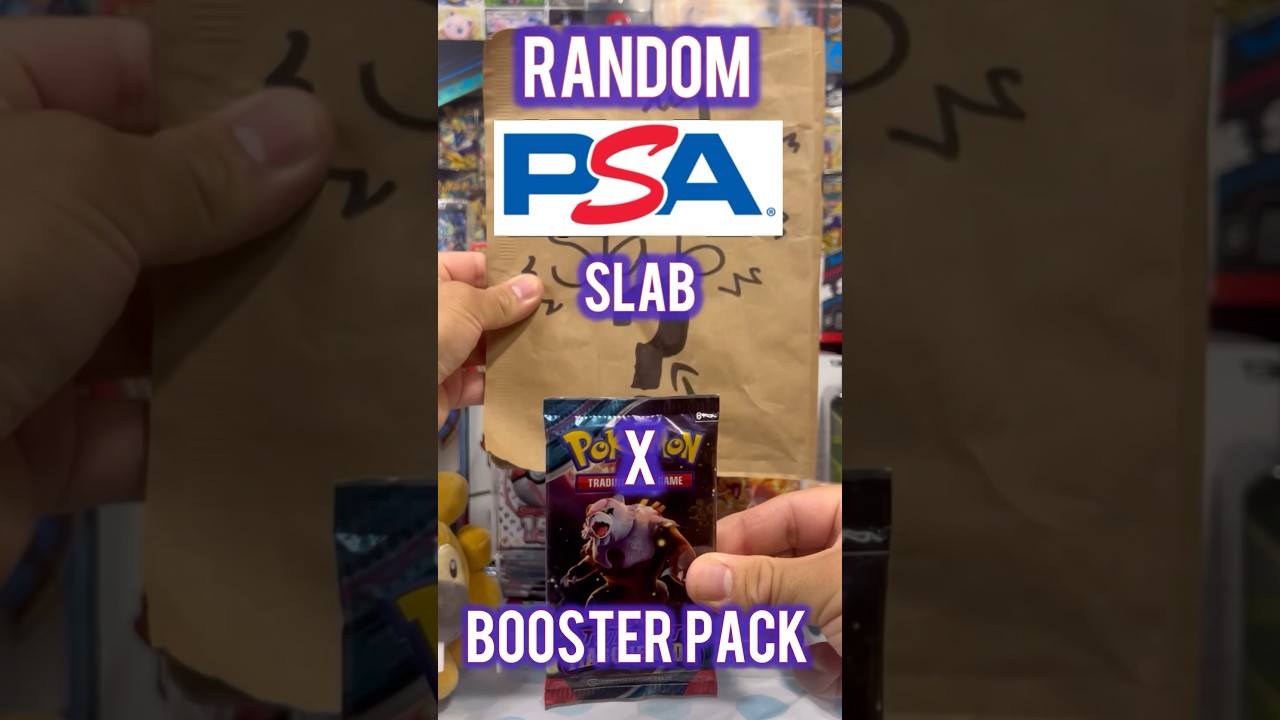 RANDOM Amazon PSA SLAB opening😨+ booster pack of the day! What did we ...