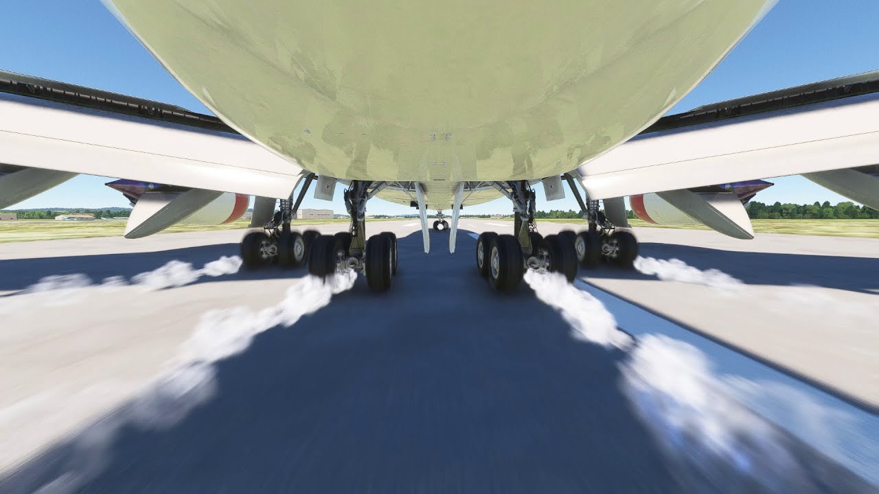 Plane Landing Gear Fail #plane #aviation4u #flight simulation - YouTube