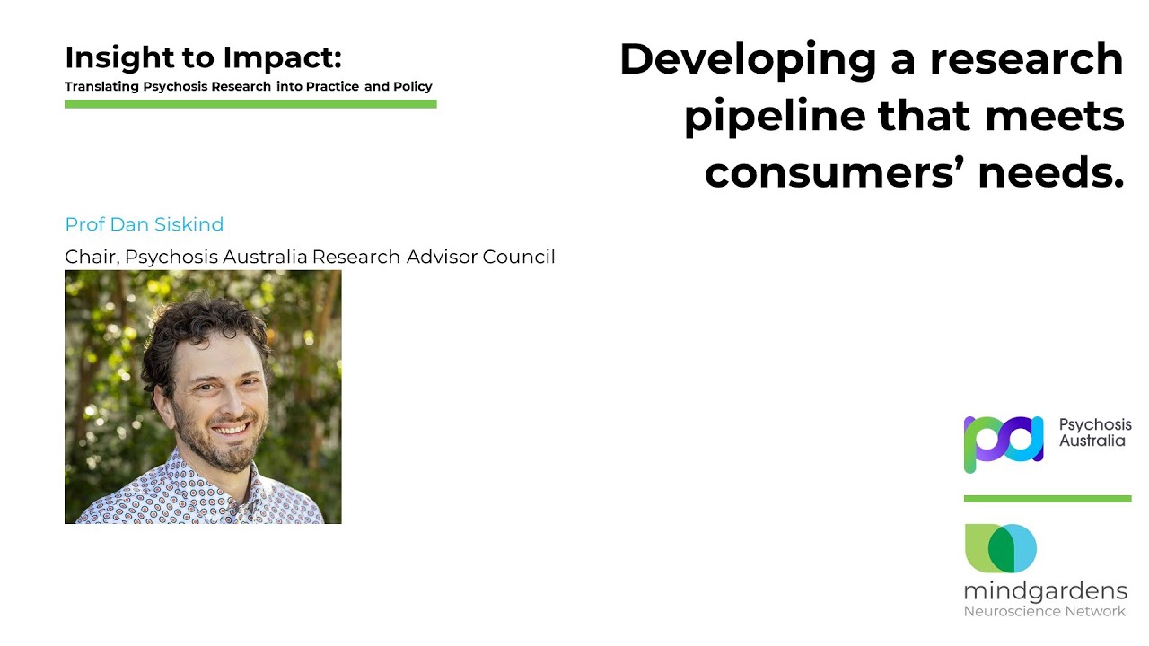 Developing a research pipeline that meets consumers' needs - Professor ...