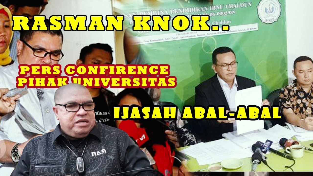 RASMAN NASUTION KULIAH DI KAMPUS ABAL-ABAL -IJASAH TIDAK DI AKUI - YouTube