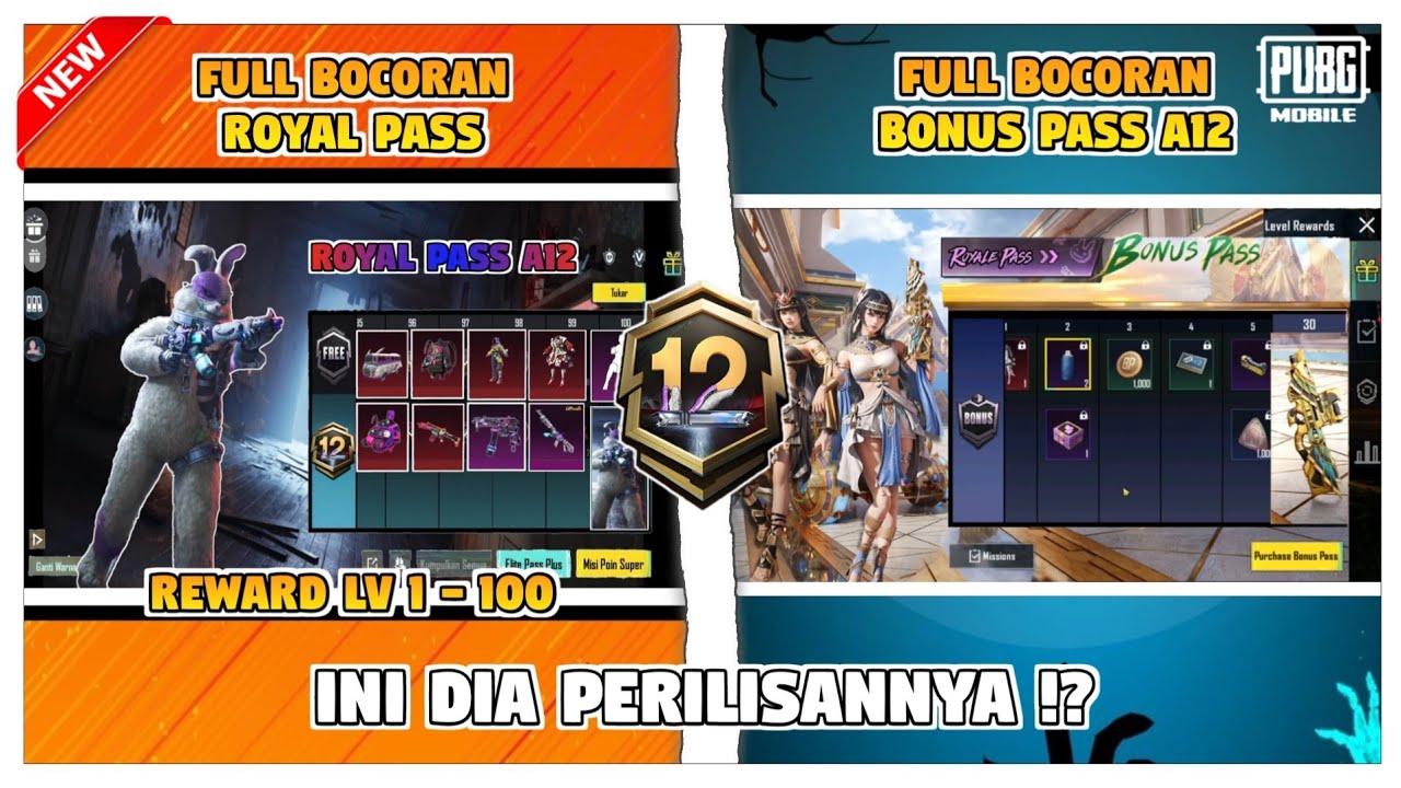 FINALLY 🔥FULL BOCORAN ROYAL PASS & BONUS PASS A12 INI ASLI KEREN BANGET | KAPAN AKAN RILIS..!?😱🤩 ...