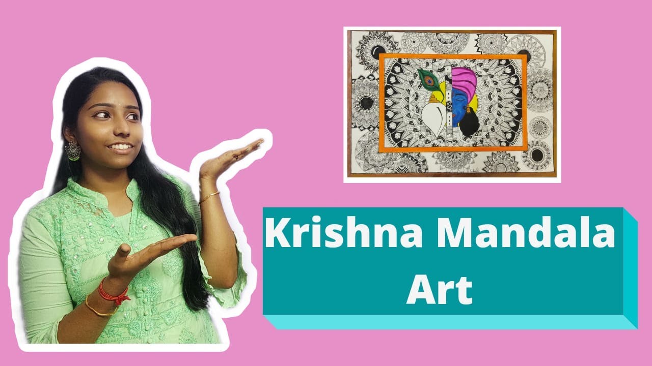 Krishna Mandala Art||Mandala Art||Mandala Time lapse|| - YouTube