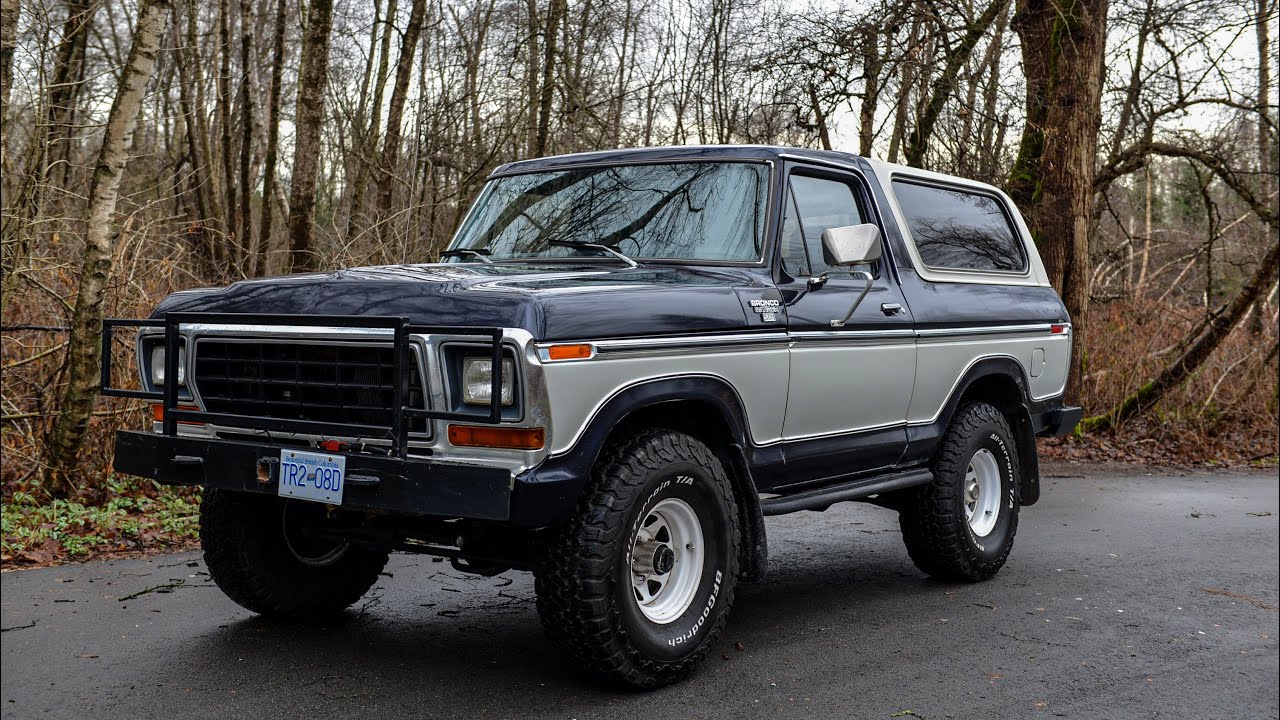 1978 Ford Bronco 400M Engine Start and Walk Around - YouTube