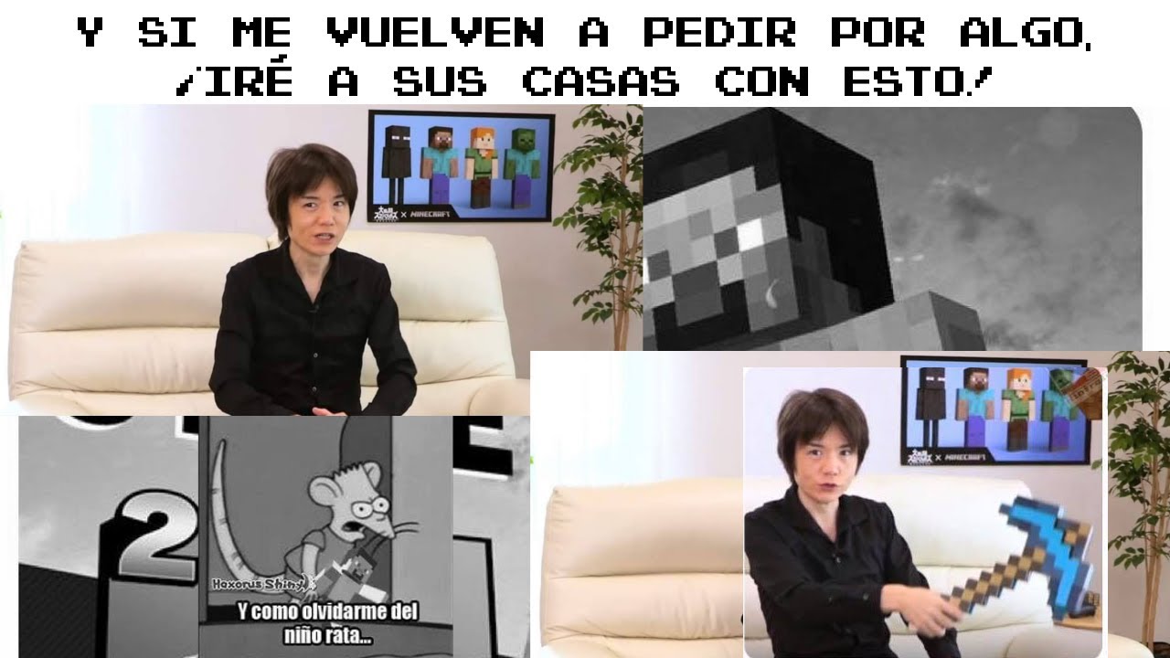 MEMES DE MINECRAFT STEVE EN SMASH BROS ULTIMATE!!! - YouTube