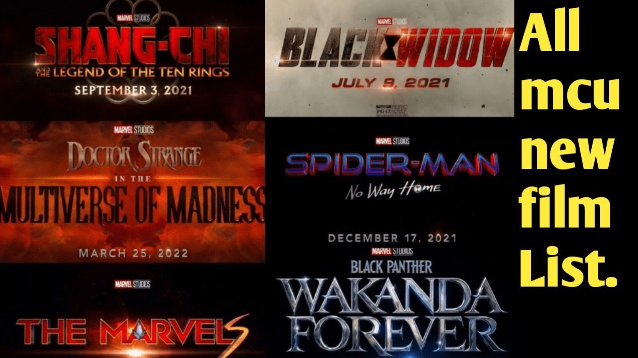 All mcu upcoming movies list MCU phase 4 - YouTube