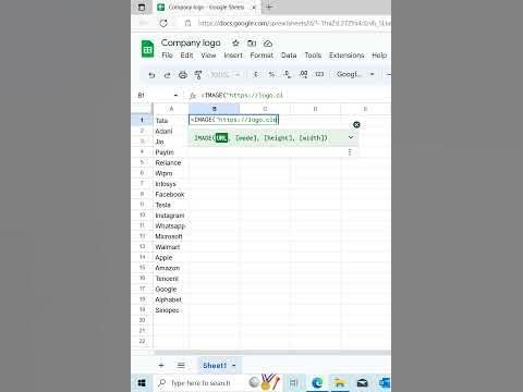 How to add Company Logo in Google Sheet - YouTube