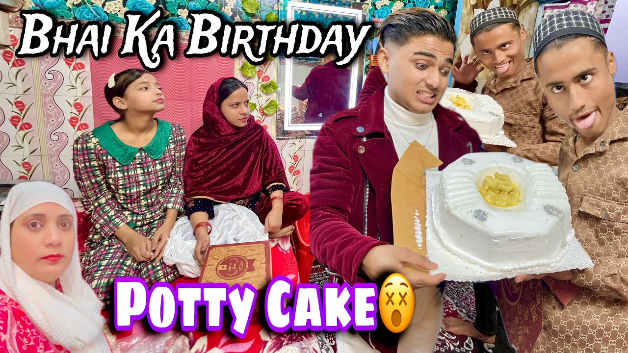 Armanvloge Ka Birthday Pe Potty Cake Le Aye | Nach Nach Ke Floor Tod ...