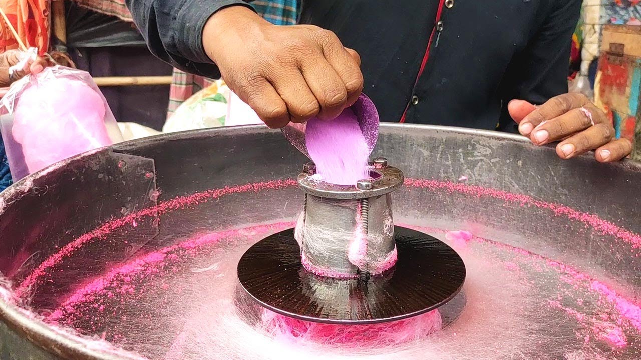 Tasty Hawai Mithai(Sugar Cotton Candy) at Village Winter Fair | How to ...