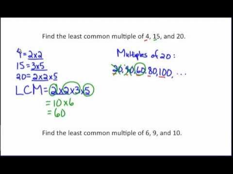 Least Common Multiple - YouTube