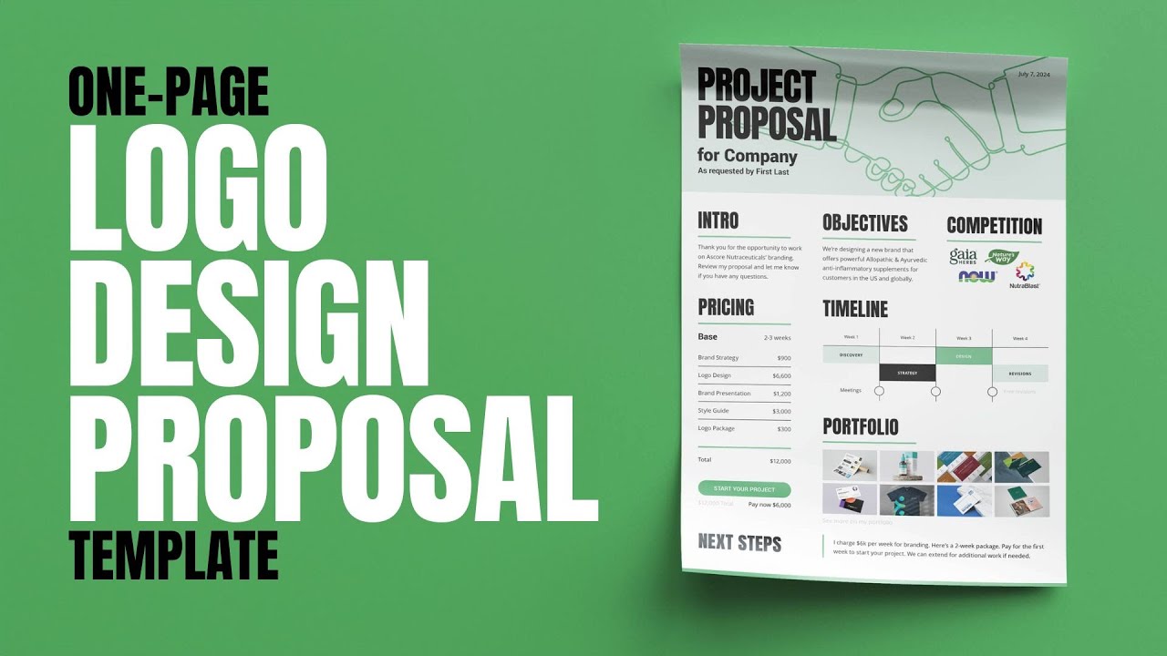 Logo Design Proposal Template Freelance Design Proposal Template: A