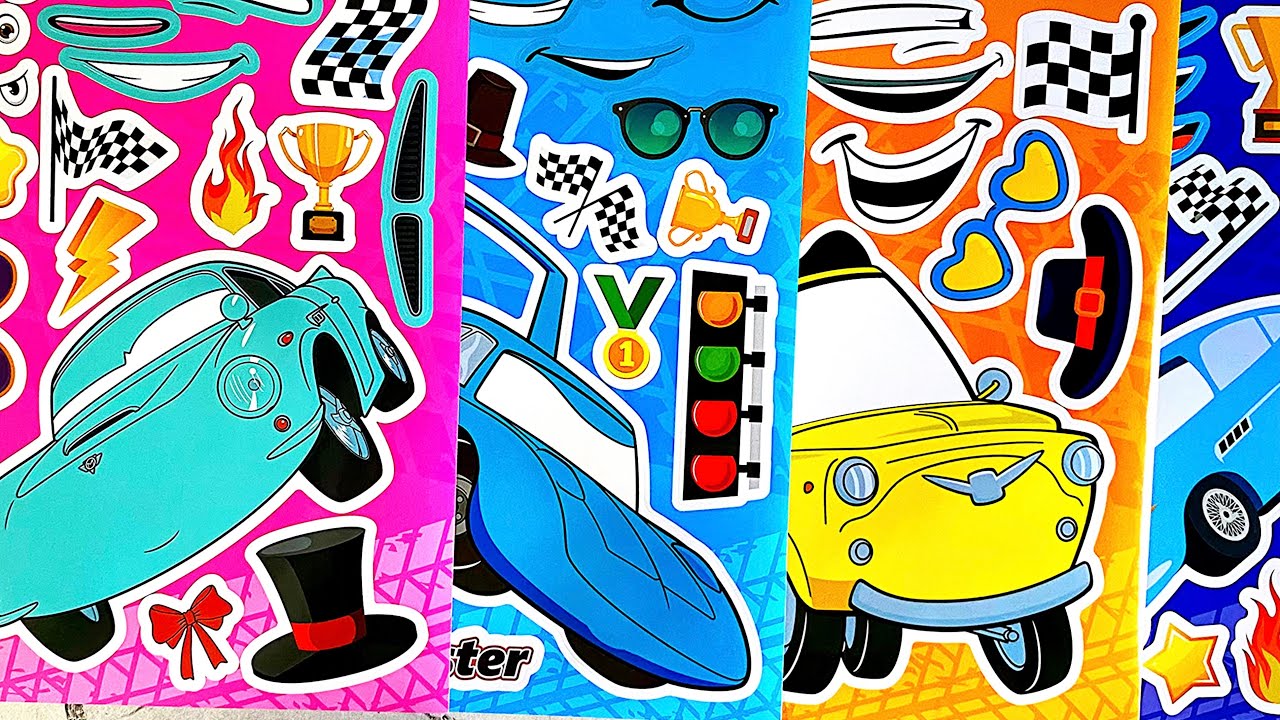 CARS DISNEY STICKER BOOK. Join Lightning McQueen and Friends on an ...