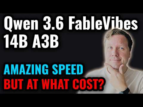 Qwen 3.6 14B A3B FableVibes benchmarked and tested vs Base Qwen 35B - 16GB Local LLM setup