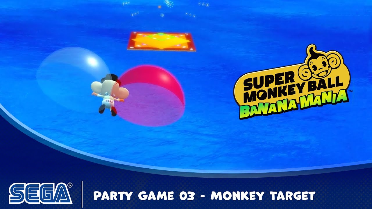 Super Monkey Ball Banana Mania Party Game: Monkey Target - YouTube