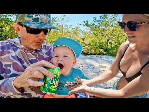Our Boat Broke Down on a Island so we Had to Make Do! (Catch & Cook)