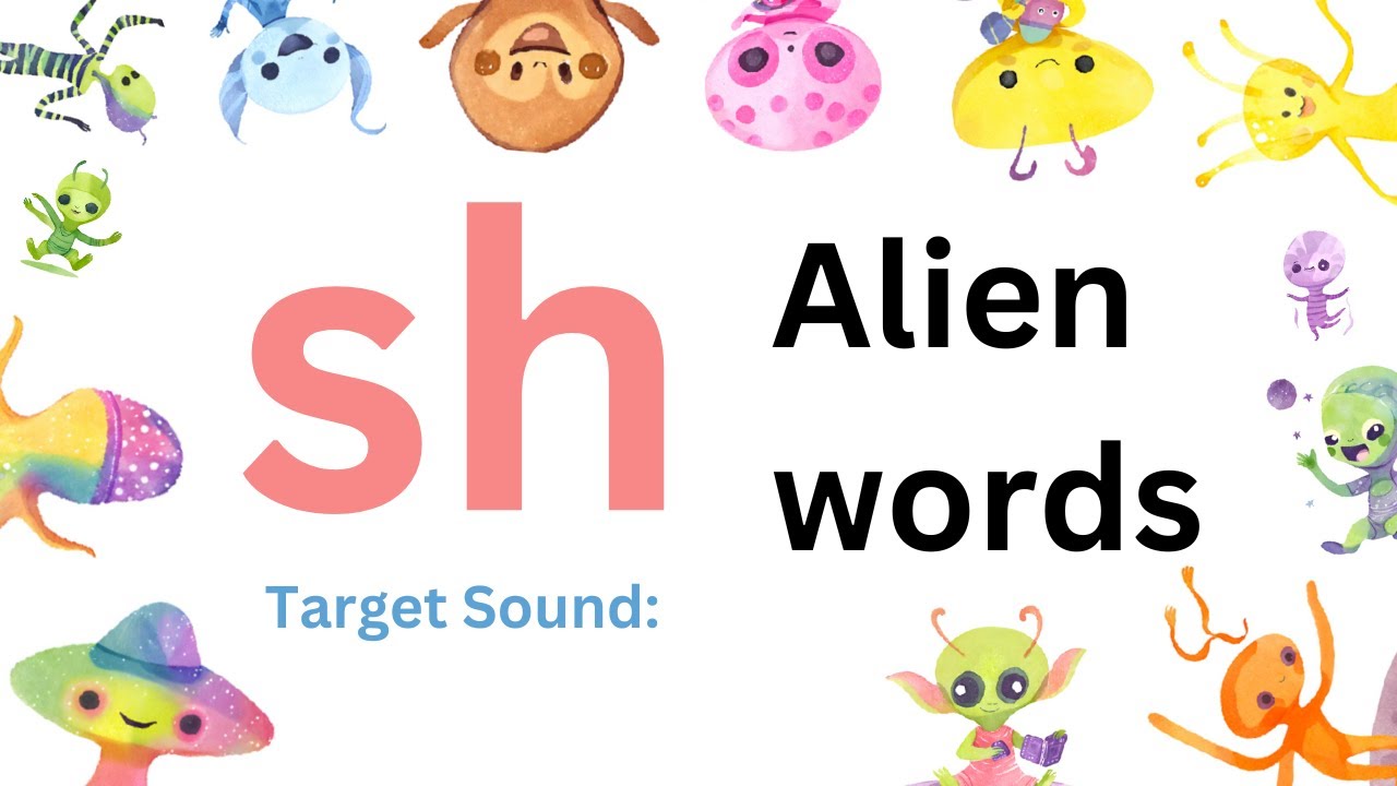 Alien words practice SH sound learning to read phonics screening check ...
