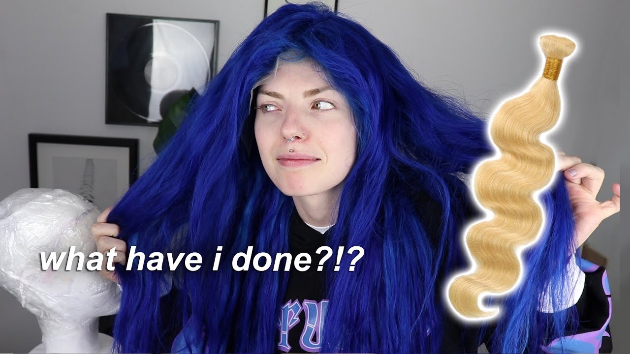 i tried to make an entire wig by myself (help me) - YouTube