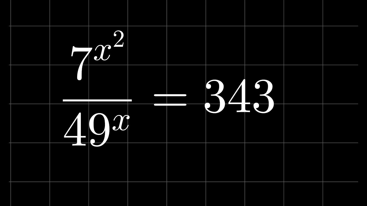 Nice exponent question - YouTube