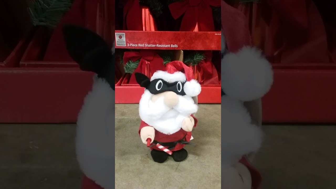 Gemmy animated Kung fu Santa - YouTube