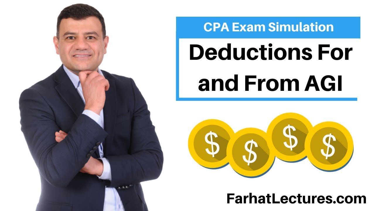 CPA exam Simulation: Deduction For and From AGI - YouTube