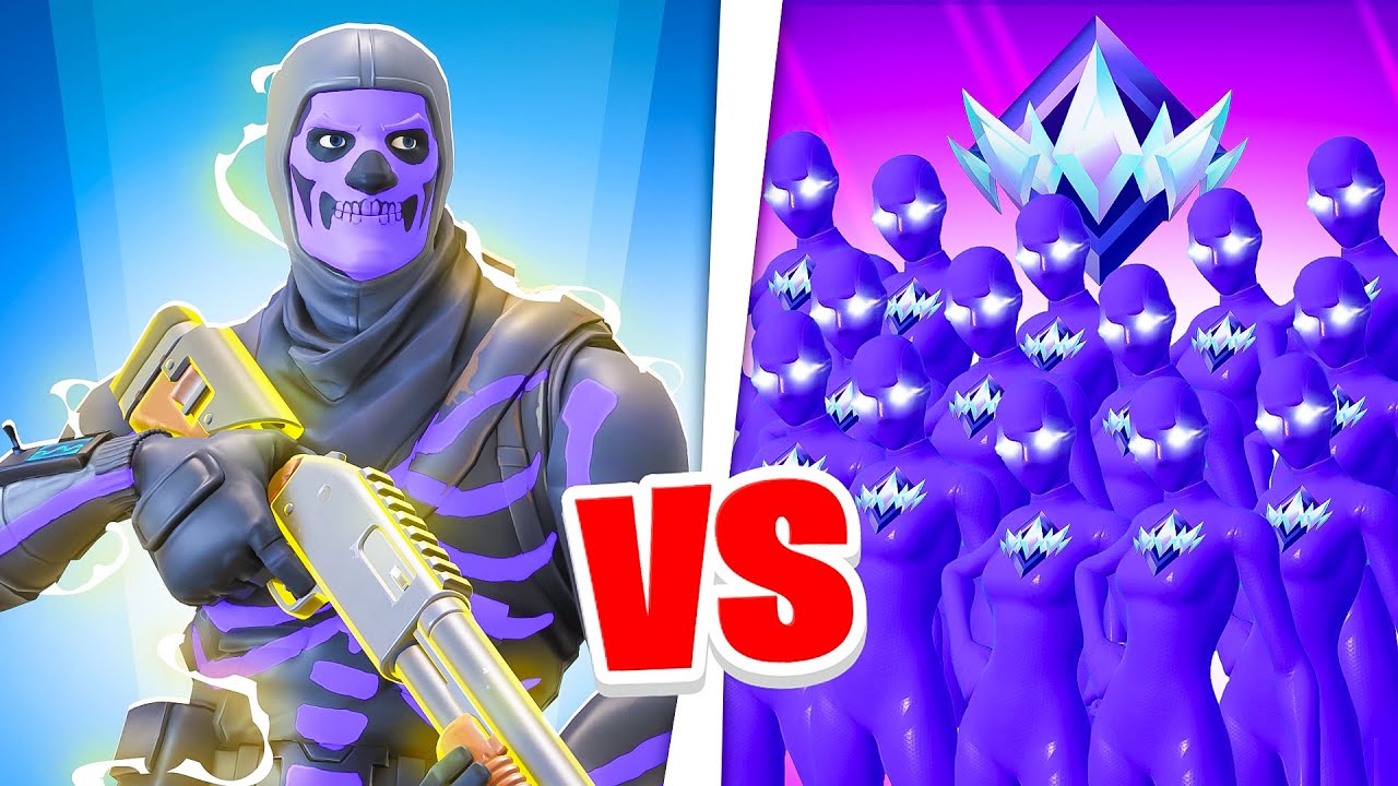 OG SKULL TROOPER BOSS vs 99 Unreal Players - YouTube