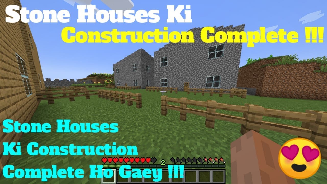 Stone Houses Ki Construction Complete !!! Minecraft Series - YouTube