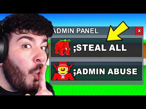 Ich TROLLE YOUTUBER mit ADMIN PANEL für 24 STUNDEN ... Steal A Brainrot