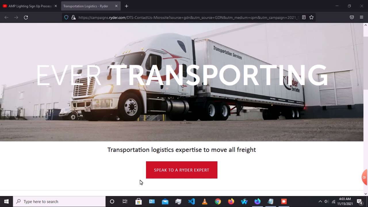 Ryder Ever Better LogisTics Transport In USA - YouTube