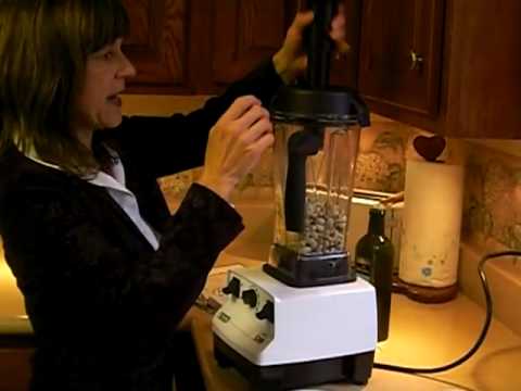 Debbie DeMaria Making Cashew Butter with VitaMix Celtic Sea Salt - YouTube