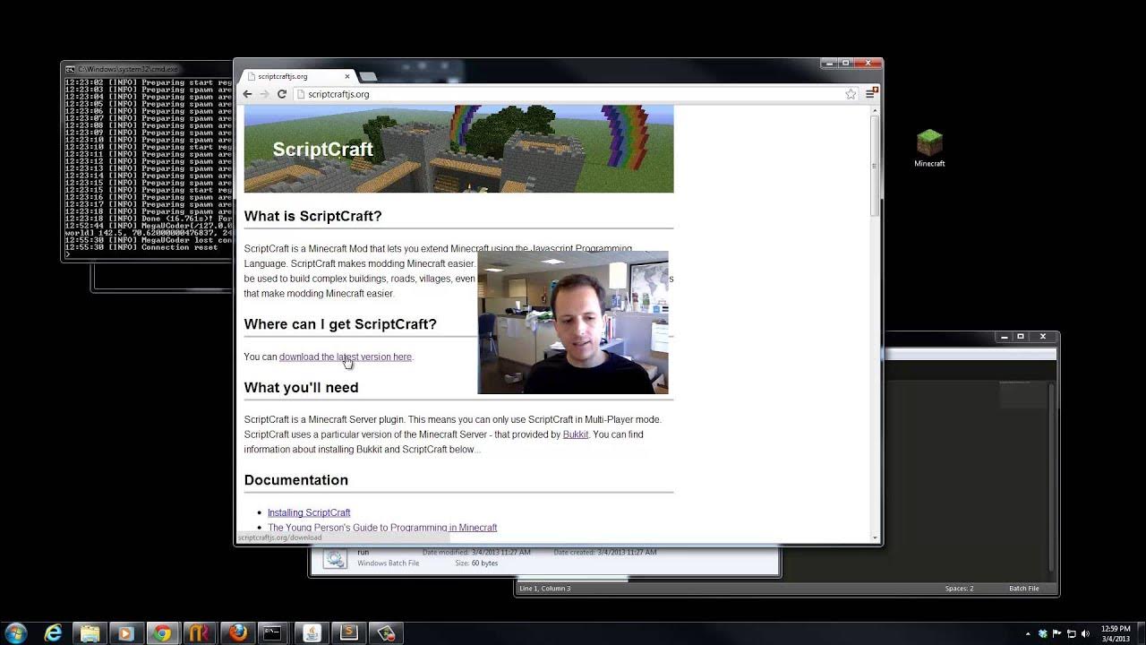 Install ScriptCraft - YouTube