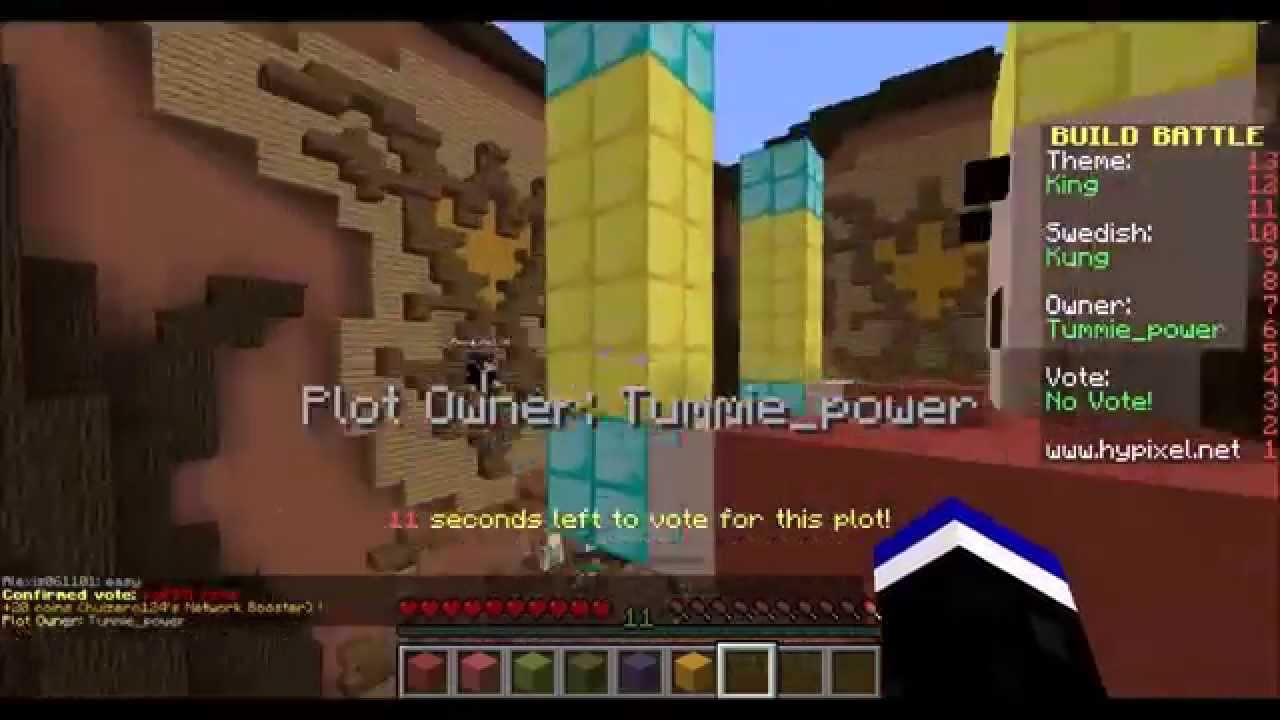 Minecraft Build Battle Ep #1 Bygger en cowboy och en kunga krona ...