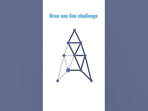 draw one line challenge #challenge - YouTube