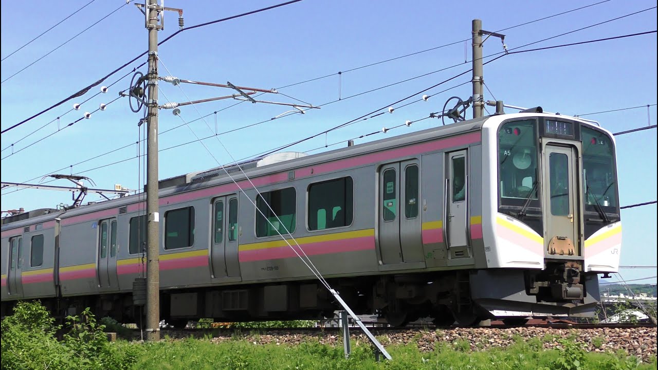 E129系B10+A5編成【4K】信越本線下り447M - YouTube