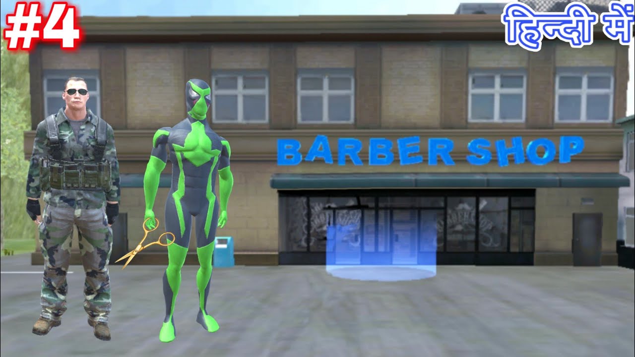 Barber shop in Rope Frog Ninja Hero New Update Hair Cutting Style ...