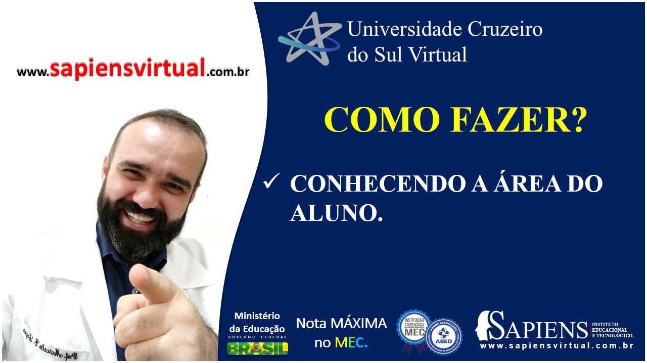 CRUZEIRO DO SUL VIRTUAL - CONHECENDO A AREA DO ALUNO - YouTube CRUZEIRO DO SUL VIRTUAL - CONHECENDO A AREA DO ALUNO - YouTube