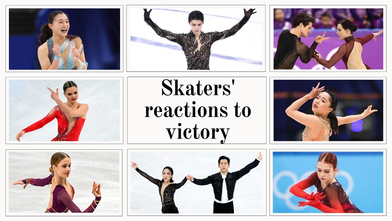 РЕАКЦИИ ФИГУРИСТОВ НА ПОБЕДУ (SKATING REACTIONS TO VICTORY) - YouTube
