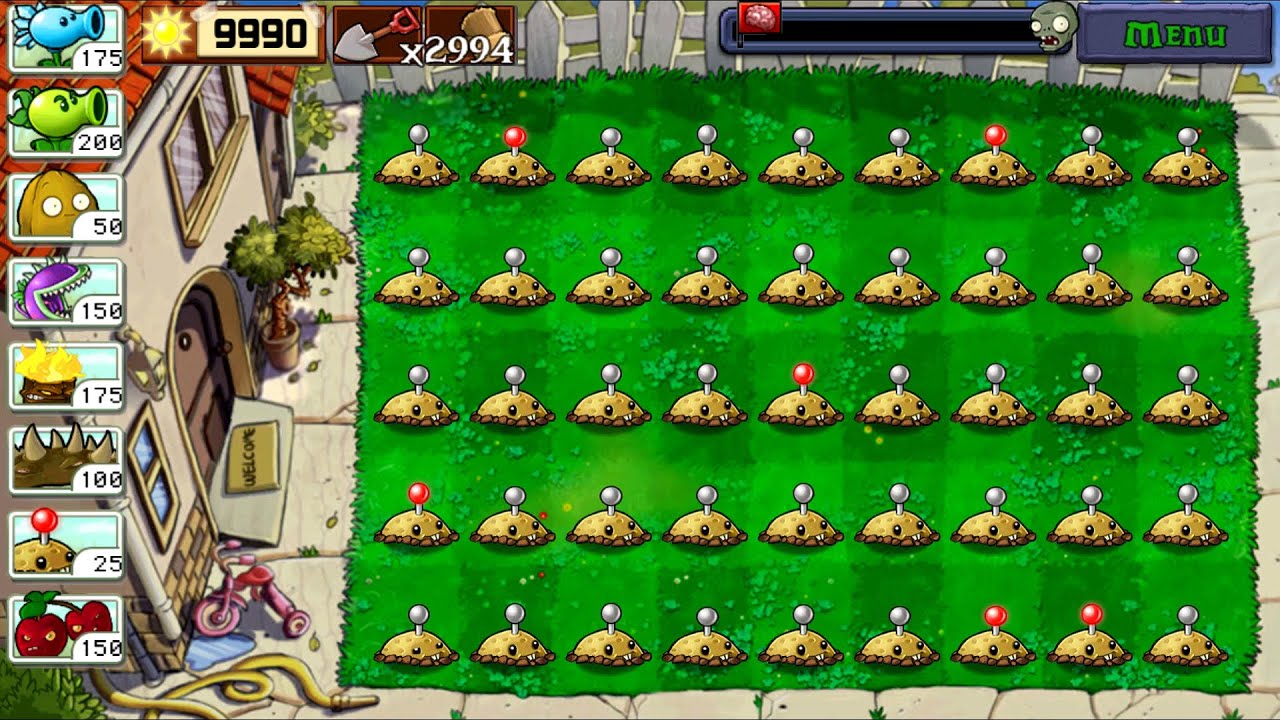 Plants vs. Zombies Gameplay Adventures: Potato Mines & Cherry Bombs Vs ...