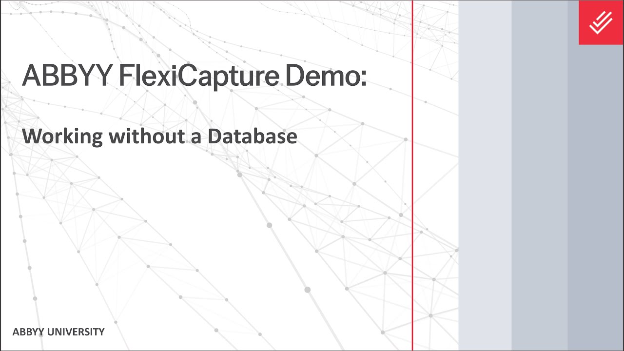 ABBYY FlexiCapture Demo: Working without a Database - YouTube