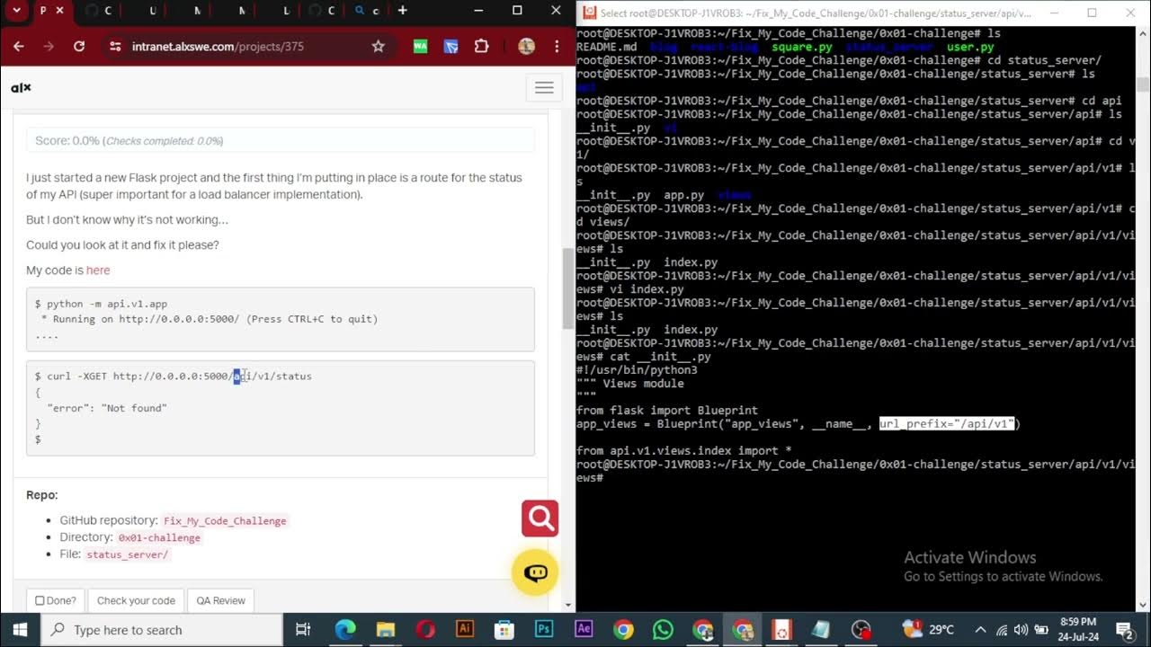 0x01. Fix my code || alx || debugging || code along - YouTube