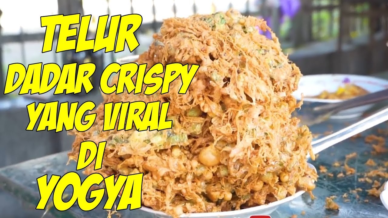 Resep Mudah Cara Membuat Telur Dadar Crispy yang Viral di Yogya - YouTube