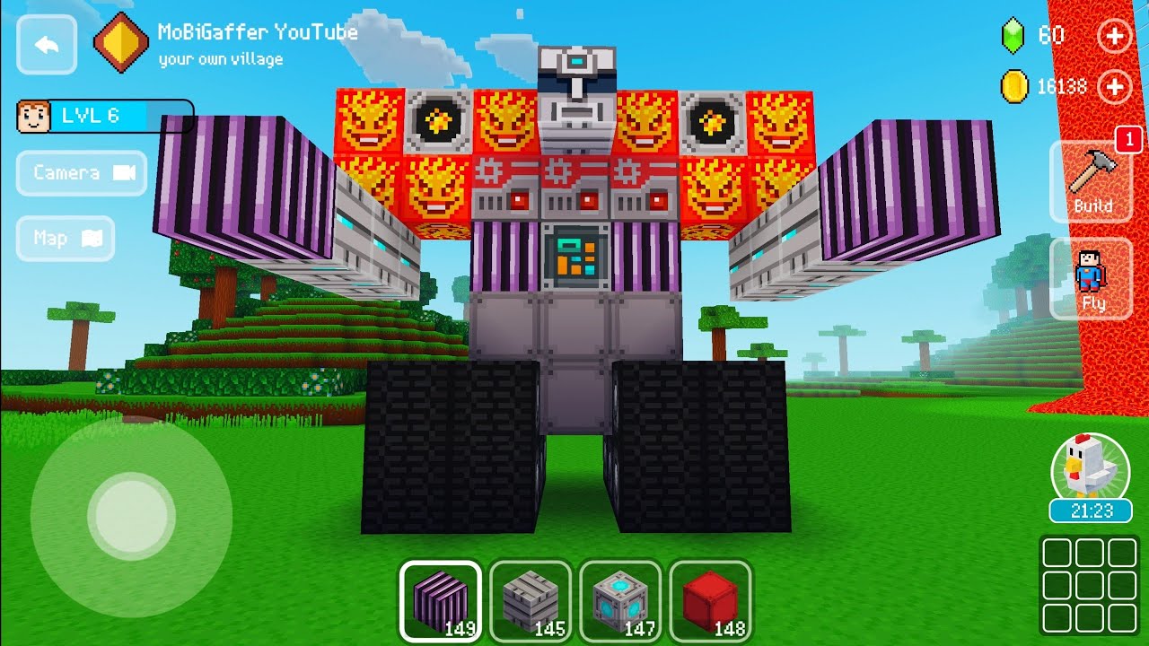 Block Craft 3D: Crafting Game #3092 | Magma Robot 🤖 - YouTube