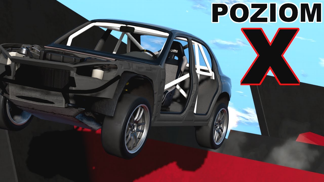 BeamNG - Ultimate Obstacle Course #7 (Poziom X, Level X) - YouTube