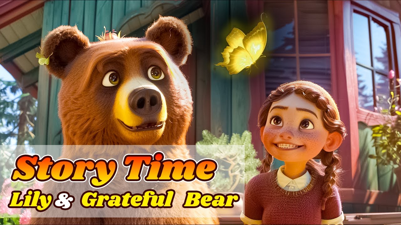 The story of Lily and the Grateful Bear | Friendship Story | Animated ...